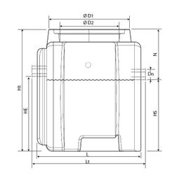 GREASE SEPARATOR IN PE WITH SLUDGE TRAP 1.5 L/S