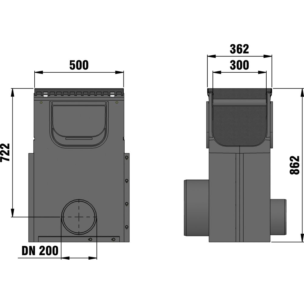 PRO300 SANDTRAP + G-TEC DI 2X141/9 DN200 C250 0.5M