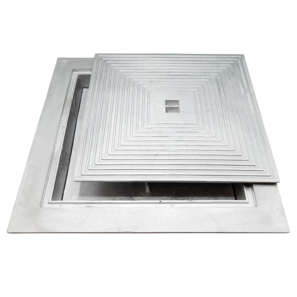ALUMINIUM COVER DOUBLE BOTTOM 50X50CM H=61
