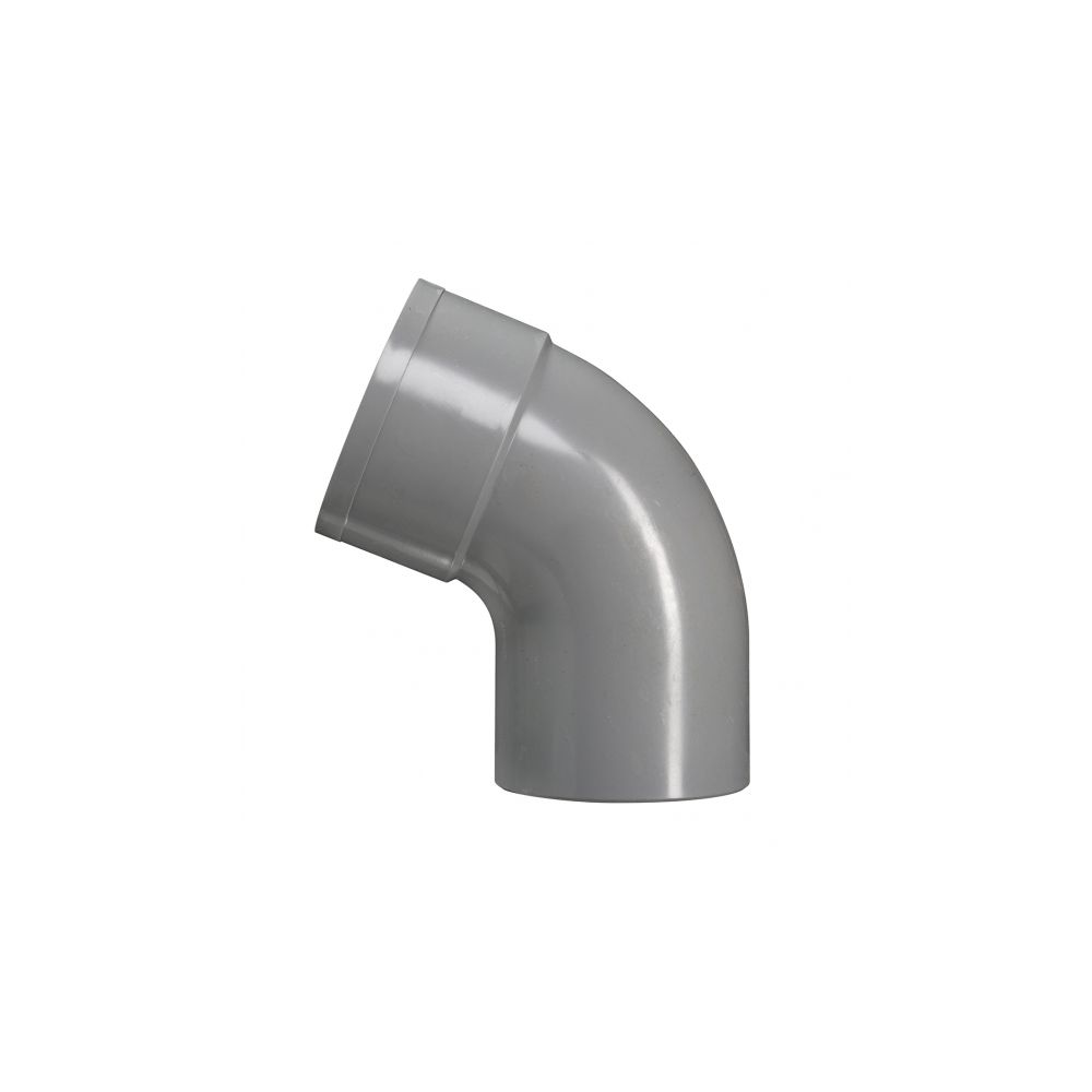 PVC RAINWATER ELBOW GREY 80MM 67° SO/SP