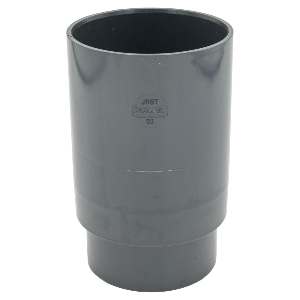 PVC SOCKET TECHTAN ANTHRACITE 80MM SO/SO