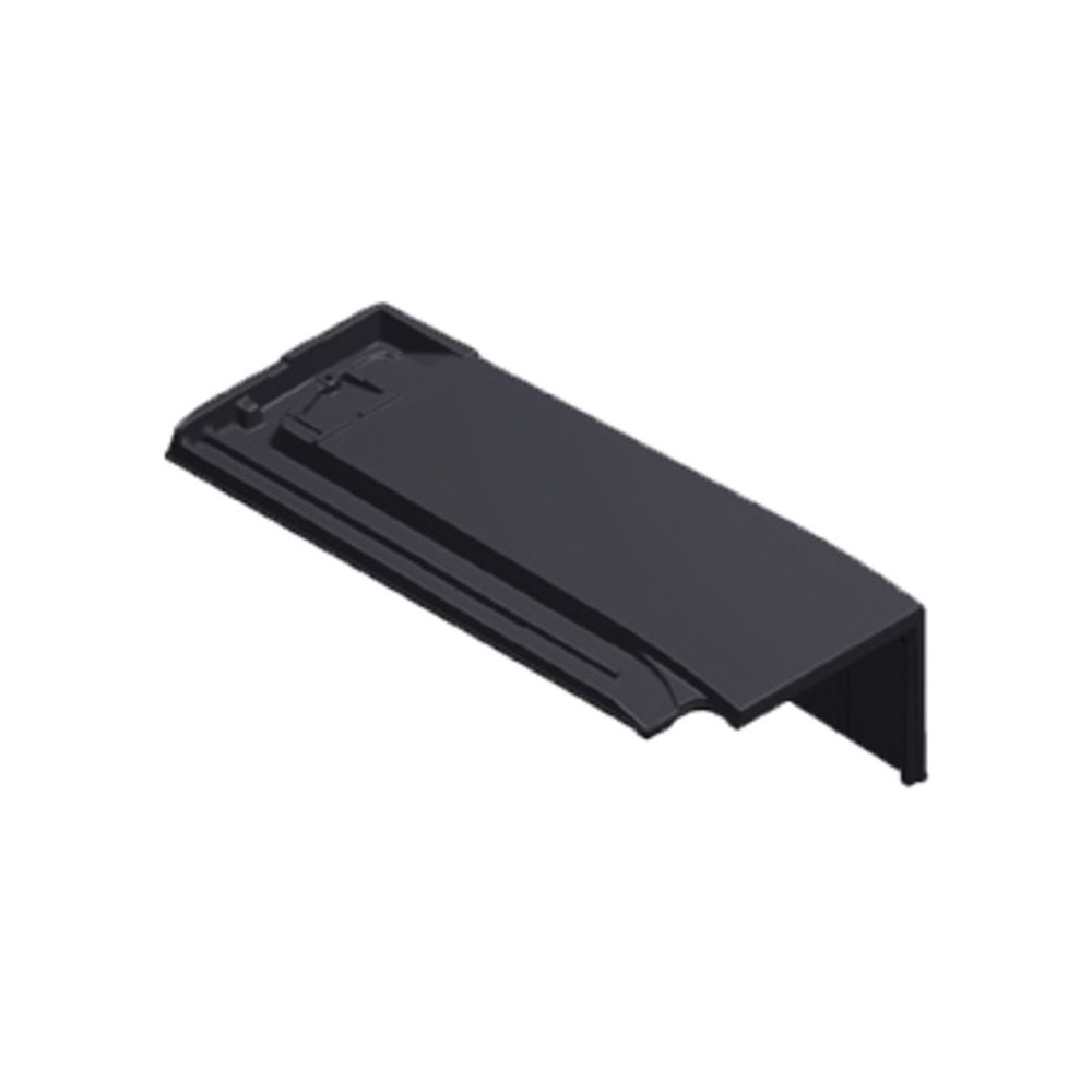 SIGNY DOUBLE BLACK MATTE RIGHT HALF GABLE TILE