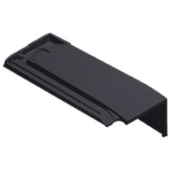 SIGNY DOUBLE BLACK MATTE RIGHT HALF GABLE TILE