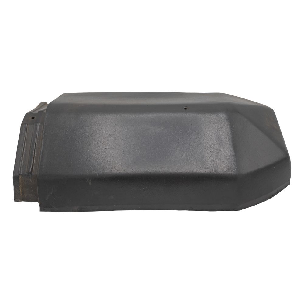 SIGNY DOUBLE BLACK MATTE HALF-ROUND END RIDGE