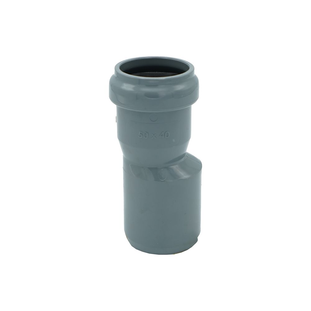 PVC SANITARY REDUCER GREY 50/40MM RING SOCKET