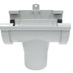 GUTTER S-165 MID OUTLET LIGHT GREY