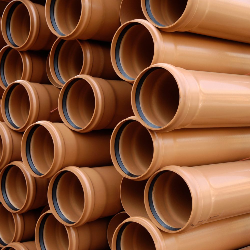 PVC SOCKETED PIPE REDBR BENOR 160X4.7MM SN8 5M