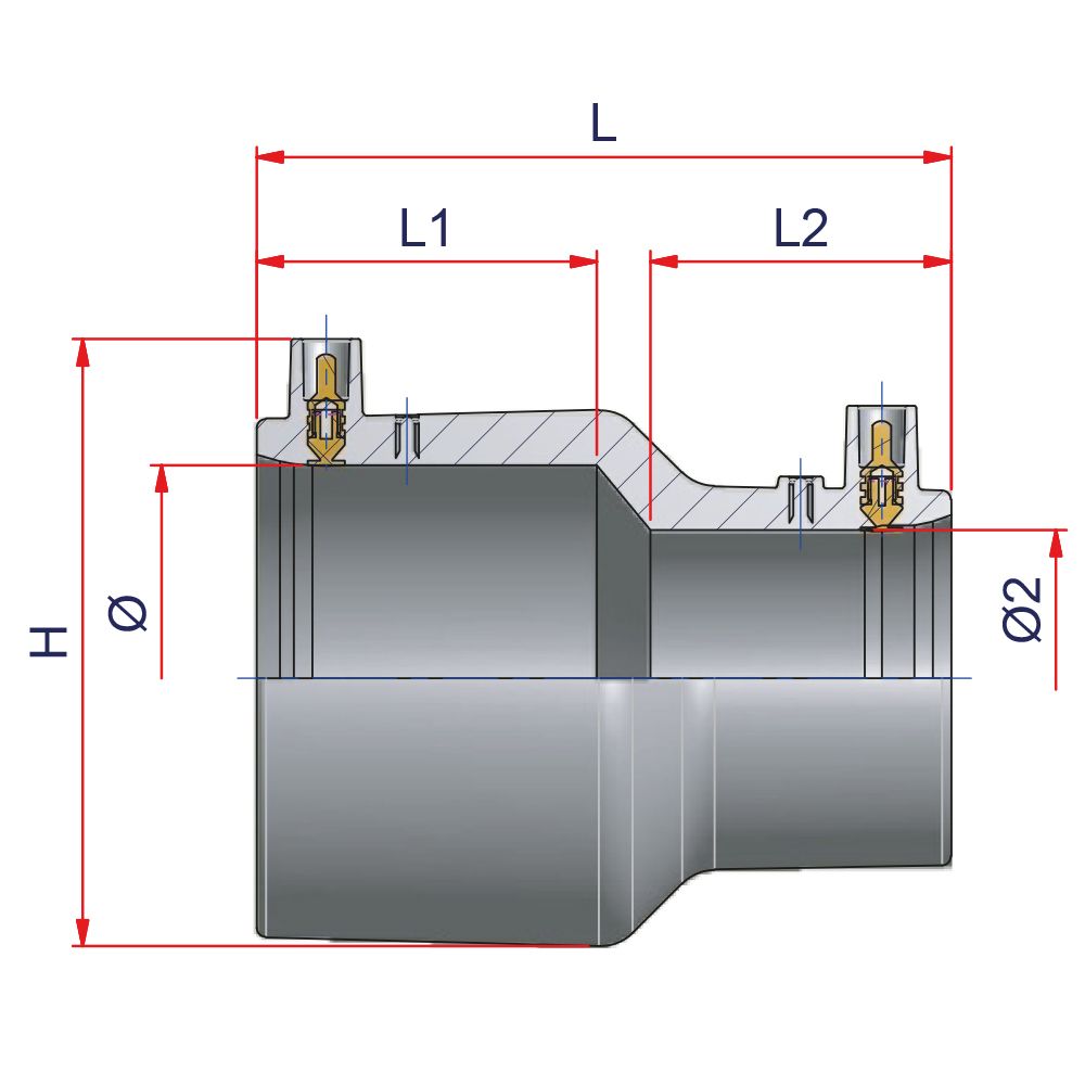 PPR NIRON REDUCTION ELECTROSOUDABLE 125-63