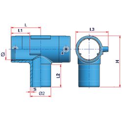PPR NIRON TÉ ELECTROSOUDABLE D110