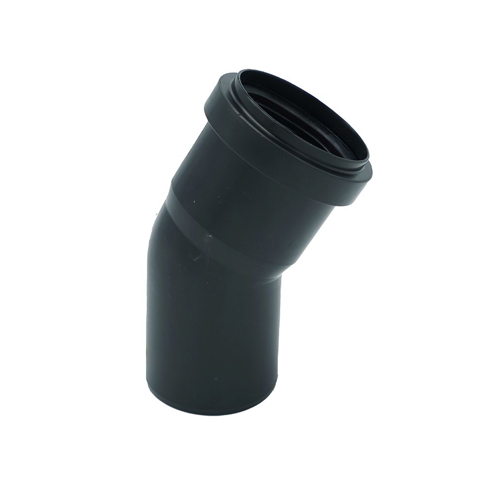 PP SANITAIRE NOIR COUDE 32MM 30° M/F A JOINT