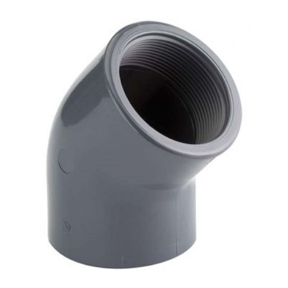PVC PRESSION COUDE FILETE INT 5/4'' 45° PN10