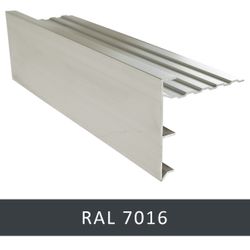 ALU RIVE DE TOÎT ROVAL PREMIUM 250x60 7016 GRIS