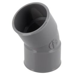 PVC COUDE 50MM 30° BENOR GRIS F/F A COLLER