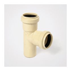 PVC SANITAIRE TE BLANC 50MM 87° 2XF/M A JOINT