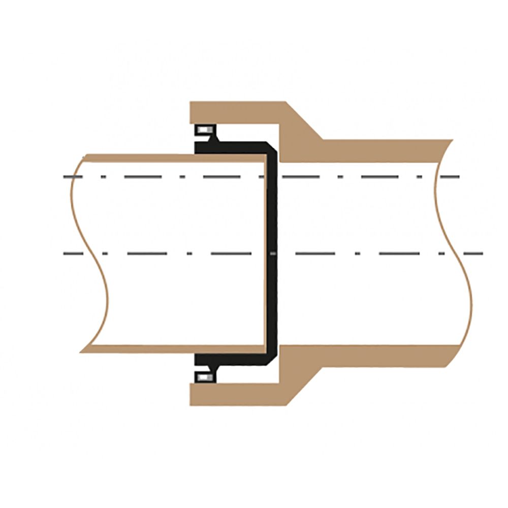 GRES U-RING 160MM PVC GEGOTEN DICHTING