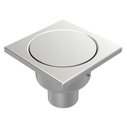 INOX KLOKROOSTER/ROSETTE PLEINE/SORTIE 80MM 20/20