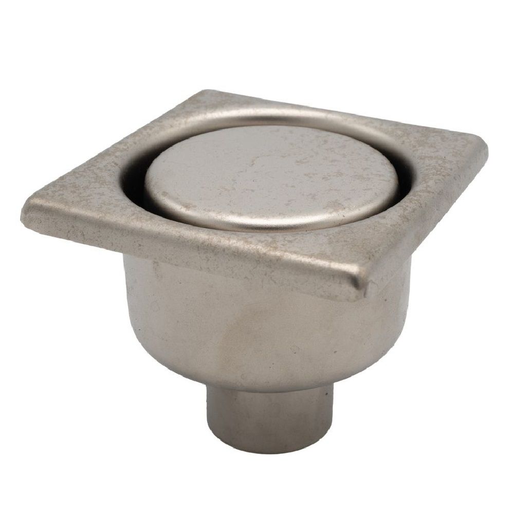 INOX KLOKROOSTER 10X10 CM MET MANDJE ø40MM | Deschacht